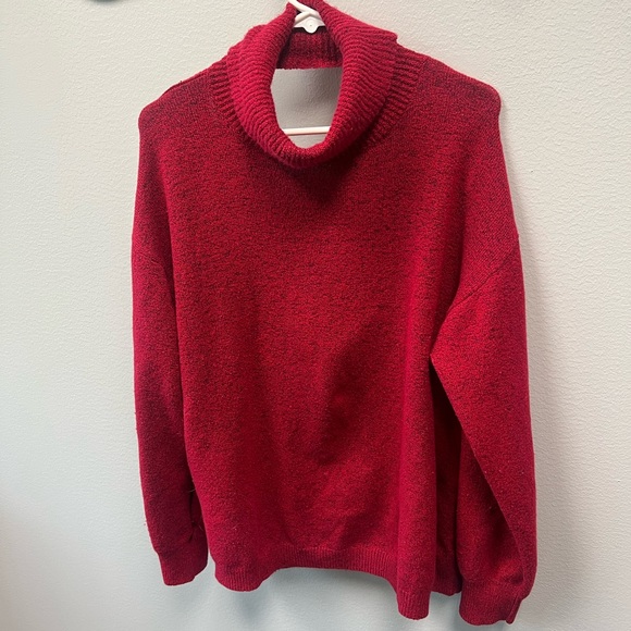 1. State | Sweaters | State Red Open Back Turtleneck Sweater | Poshmark